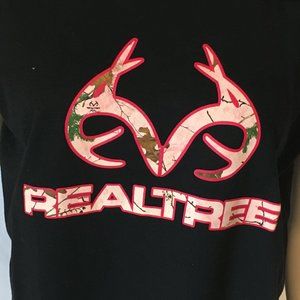 Realtree | Tops | Realtree Black Pink Camo Crew Neck Shirt | Poshmark